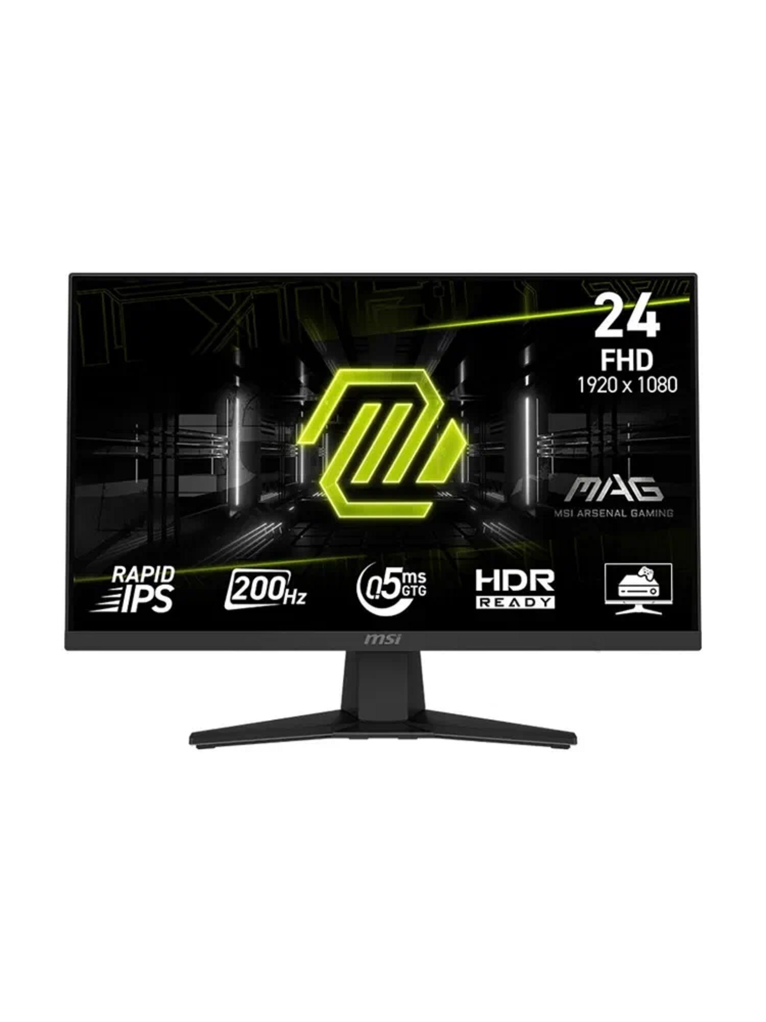 Монитор 23.8" MSI, 1920x1080, IPS, 200Гц, 1хHDMI, 1хDP, черный