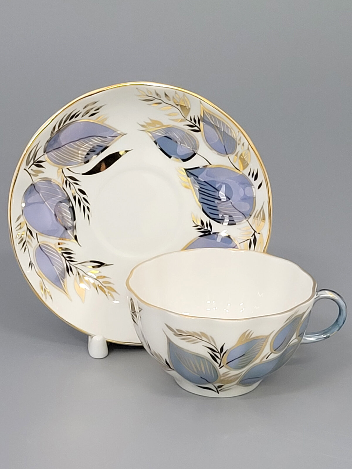 Чайная пара "Лунный", форма Тюльпан, Императорский фарфоровый завод, 250мл