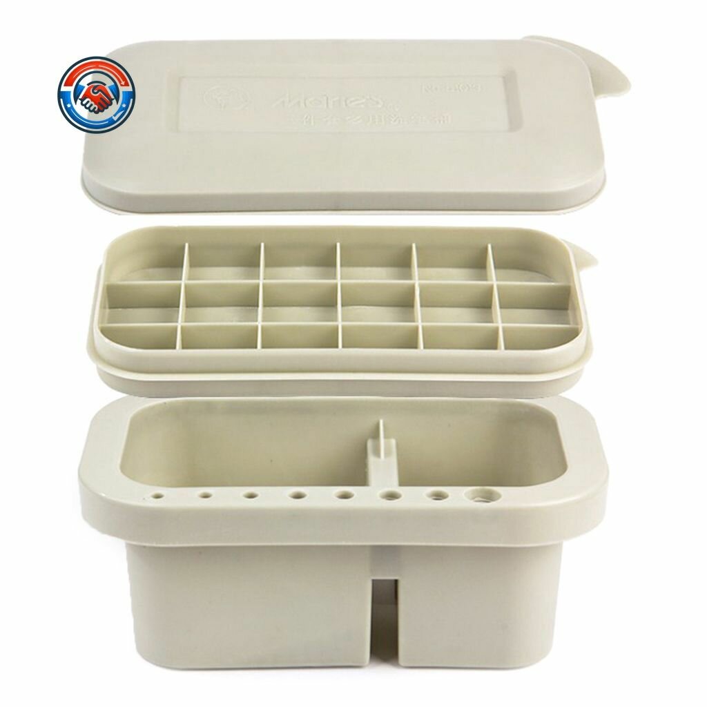 Палитра для рисования 3 в 1 с 18 лунками и сушилкой для кистей, пластиковая многофункциональная, для художников и детей, акварель акрил масло