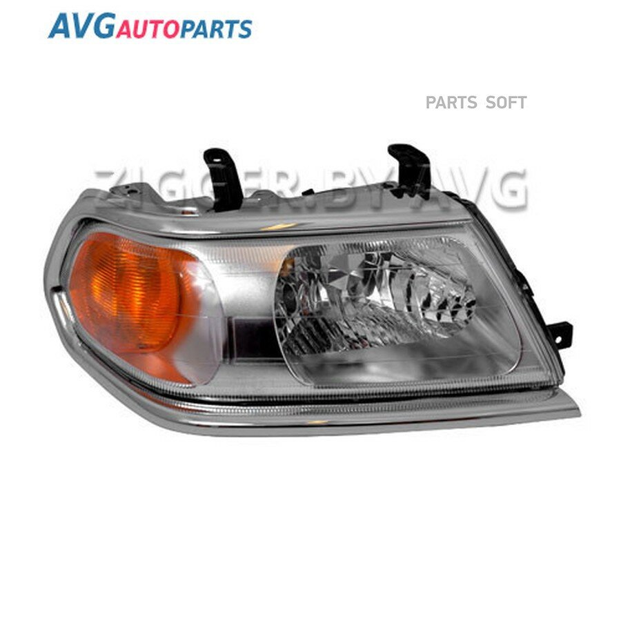 Фара электрорегулировка серый отражатель с хромированным ободом 99-09 правая Depo р48,2 от официального дистрибьютора, AVG, артикул 37330122P