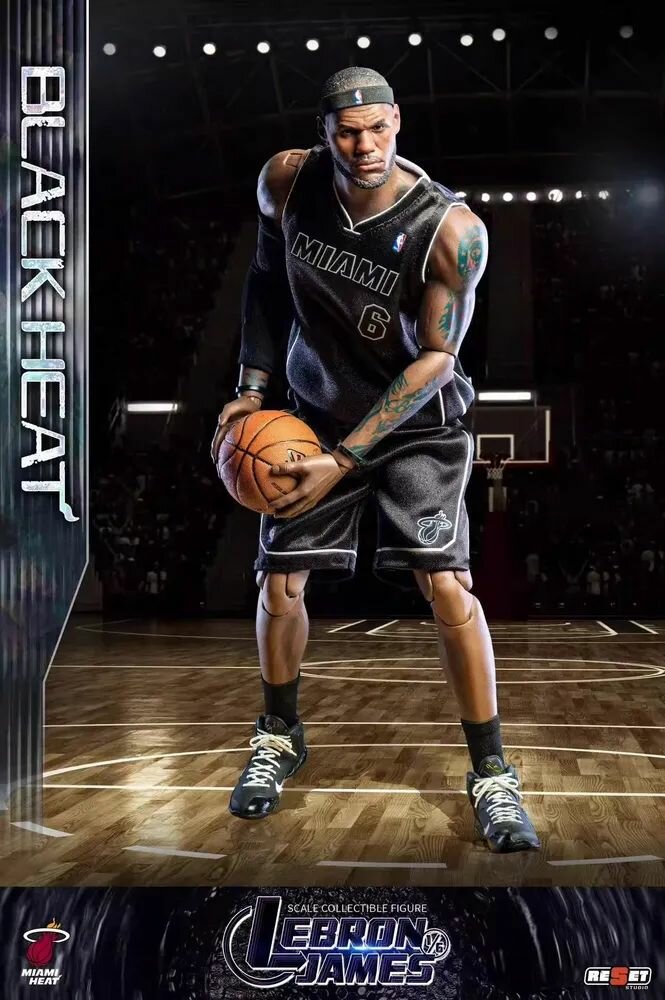 Reset Studio Коллекционная фигурка NBA Moment Series Miami Heat LeBron James подвижные фигурки