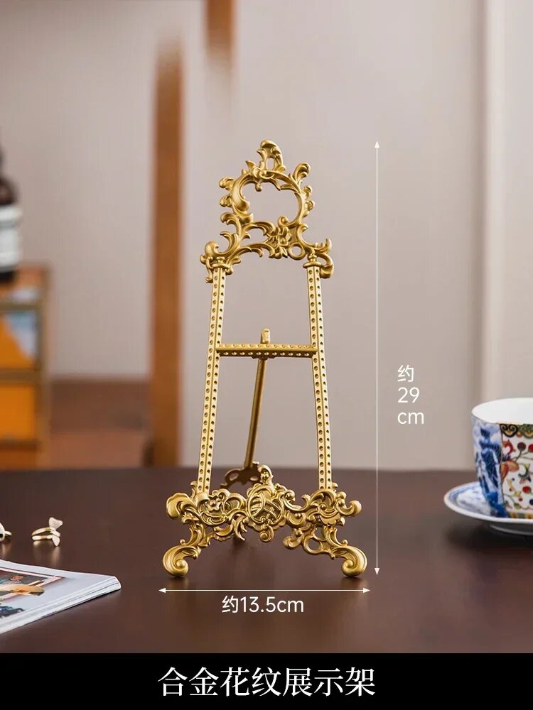 Латунная подставка для тарелок Pattern Display Rack