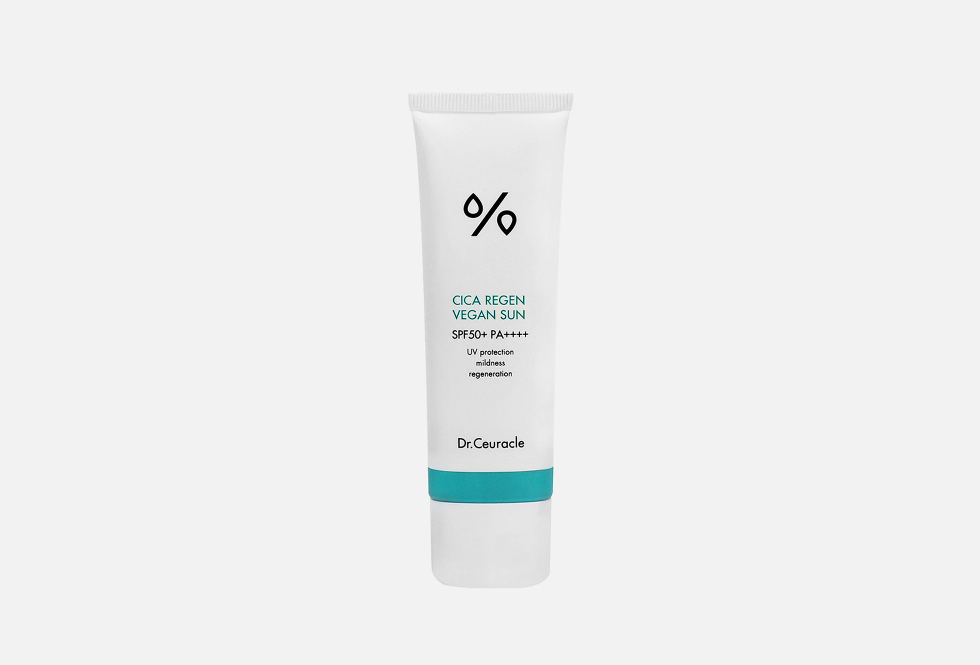 Солнцезащитный гель для лица SPF 50+ PA++++ DR. CEURACLE Cica Vegan Sun 50 мл