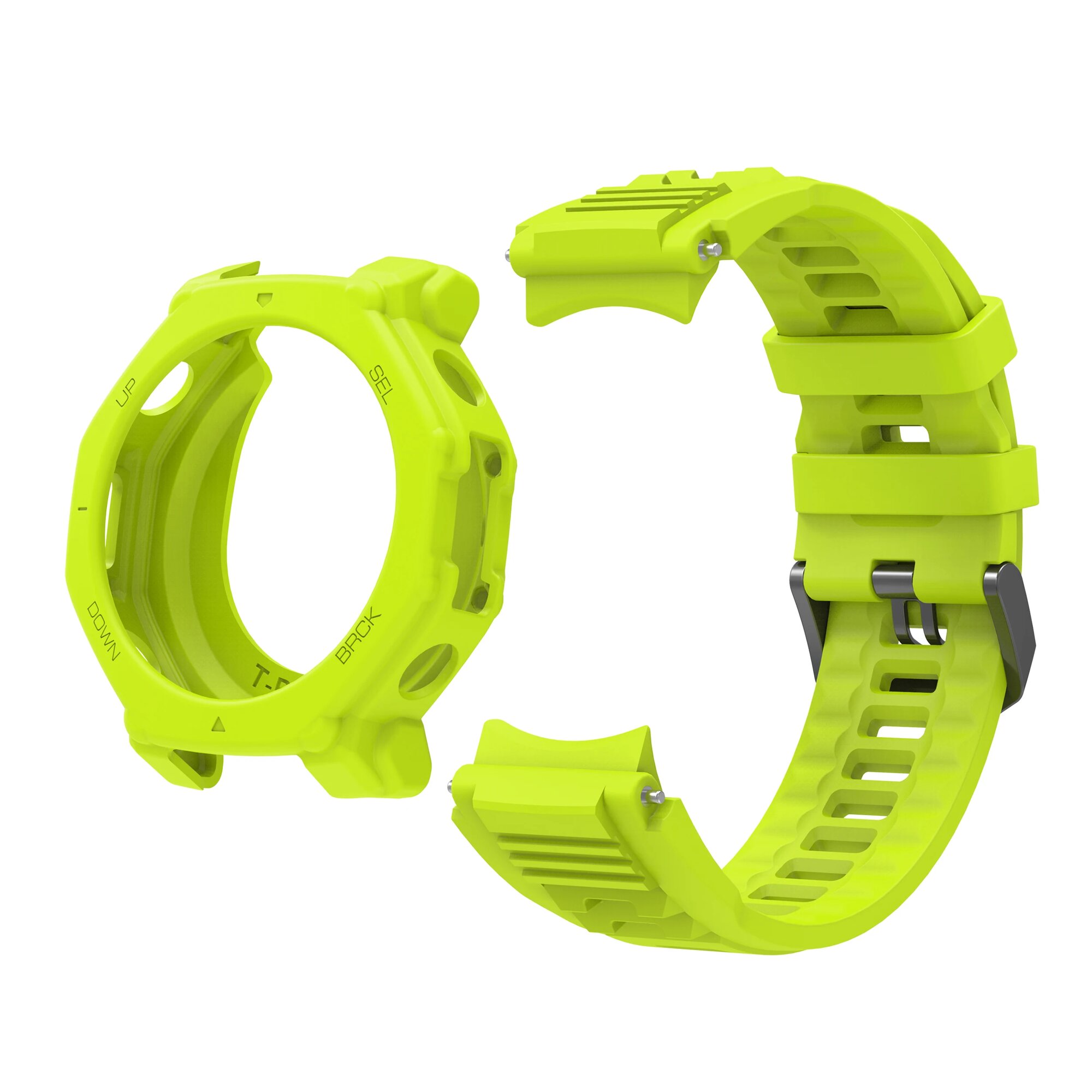 Силиконовый ремешок зеленый GG-case для Amazfit T-REX 3 pro