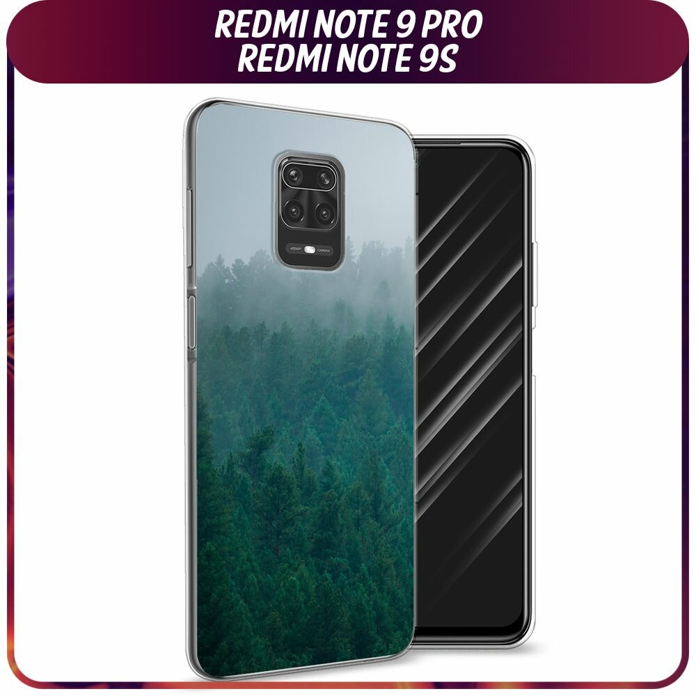 Чехол на Xiaomi Redmi Note 9S/9 Pro / Сяоми Редми Нот 9S/9 Про с принтом "Лес в облаках"