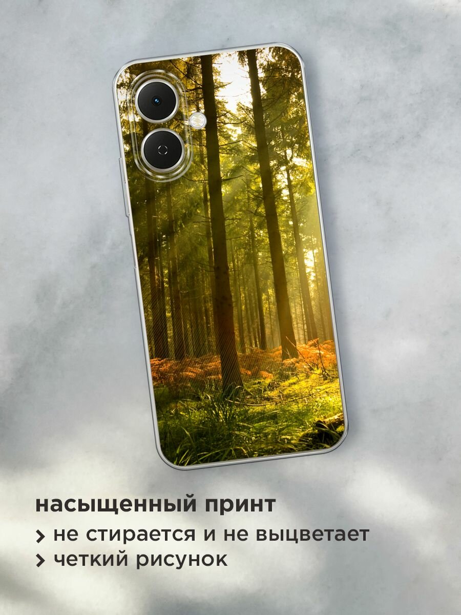 Чехол на Tecno Spark Go 2 / Текно Спарк Го 2 с принтом "Лес 7" — фото 1
