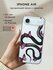 Чехол на Apple iPhone Air / Айфон Айр с принтом "Snake and butterflies 2"