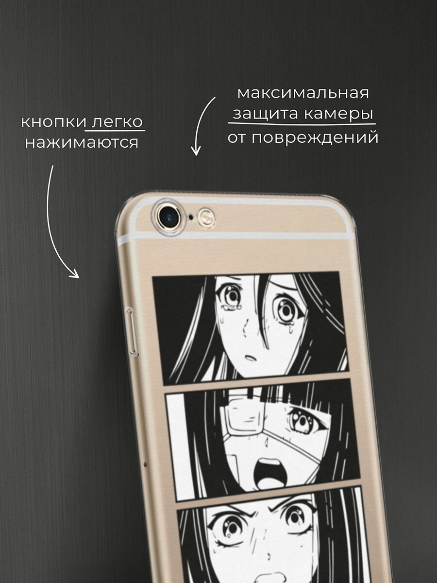 Чехол на Apple iPhone 6 Plus/6S Plus / Айфон 6 Плюс/Айфон 6С Плюс с принтом "Tokyo girls", прозрачный — фото 1