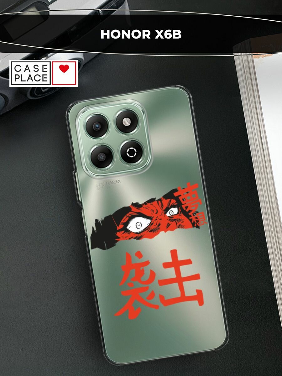 Чехол на Honor X6b / Хонор X6b с принтом "Anime attack", прозрачный
