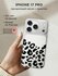 Чехол на Apple iPhone 17 Pro / Айфон 17 Про с принтом "Окрас леопарда фон черный...