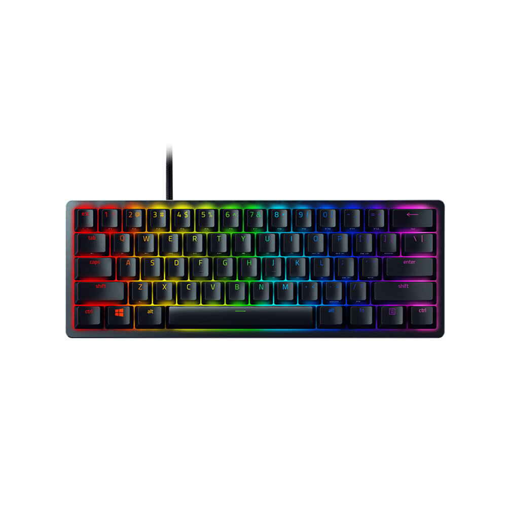 Razer Huntsman Mini Клавиатура Механическая Линейный Оптический Переключатель 61 Клавиша Проводная RGB для ПК Ноутбук Черный