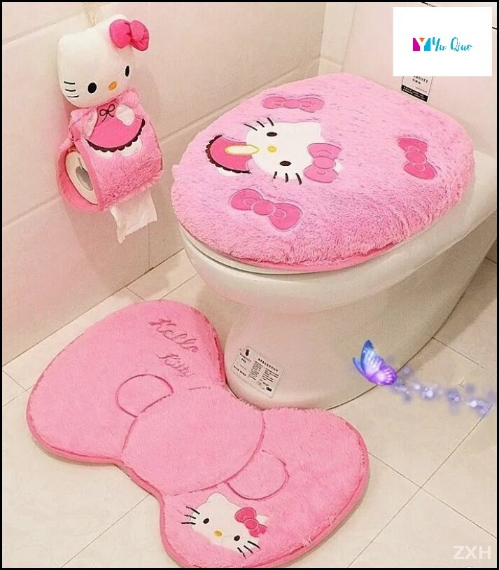 Эксклюзивный комплект сидений для унитаза Розовый от MINISO с Hello Kitty
