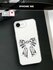 Чехол на Apple iPhone 16e/17e / Айфон 16е/17e с принтом "Черно-белый бант 2"