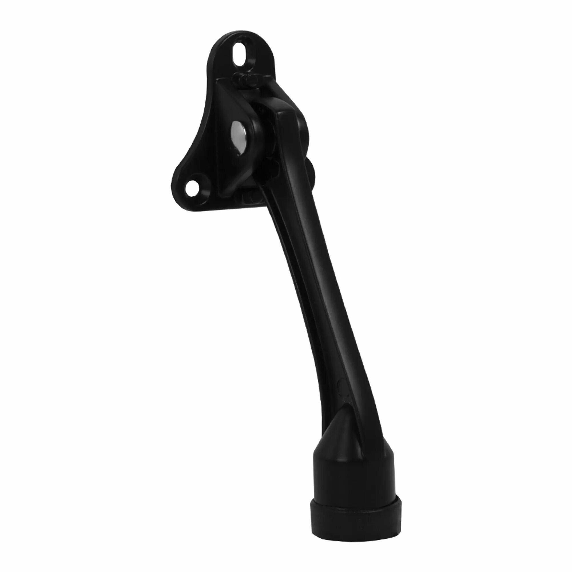 Упор дверной Fuaro Stopper-100 ЦАМ черный цвет, фиксатор двери с точной обработкой