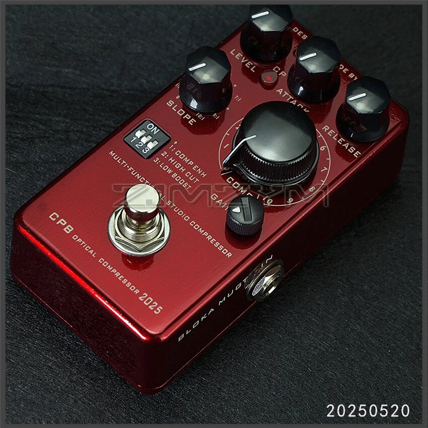 Одноканальный оптический компрессор для гитары Бордовый, red