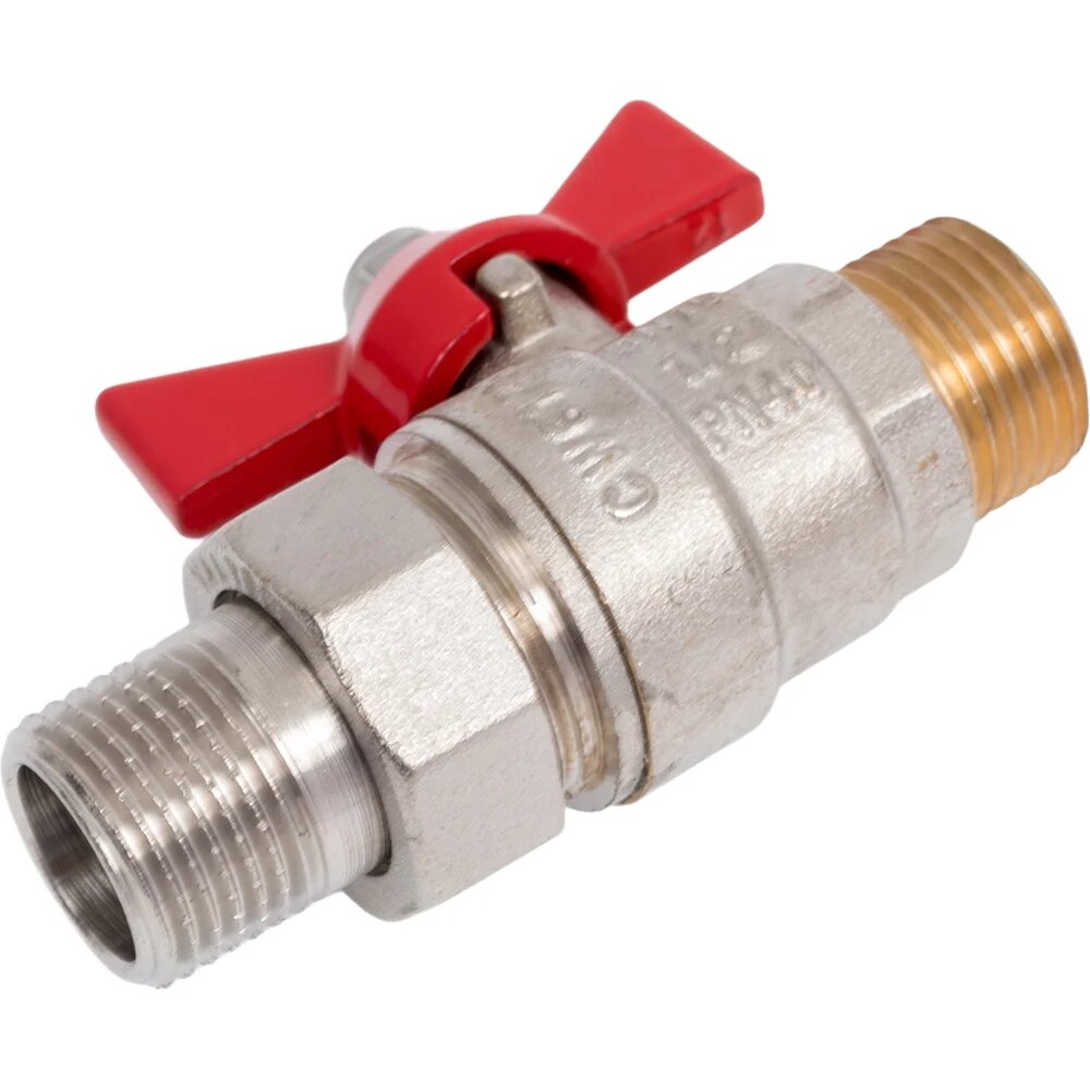 Шаровой кран VALTEC BASE с полусгоном 1/2 нар.-нар. VT.226. N.04