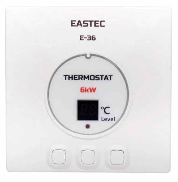 Терморегулятор/термостат Eastec E-36 накладной с выносным датчиком температуры, мощность 6 кВт