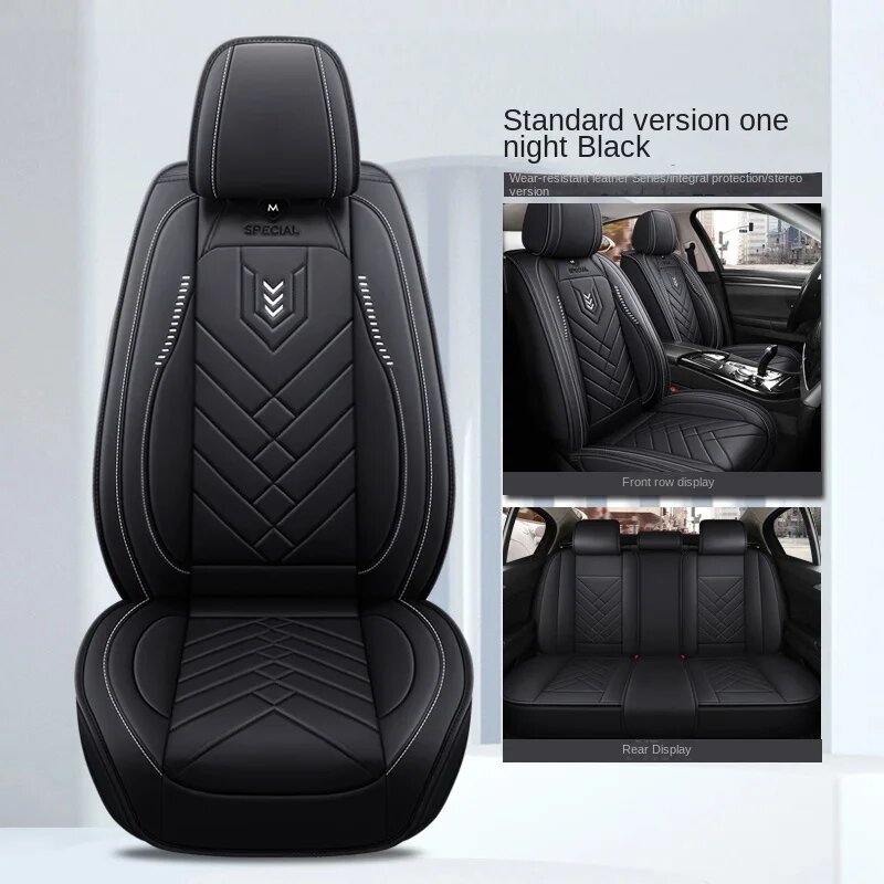Универсальные автомобильные чехлы на сиденья для CITROEN, все модели автомобилей C4, Picasso, C3, C5, C6, DS4, DS5, DS6, DS7, автомобильные аксессуары, Black 5-seater