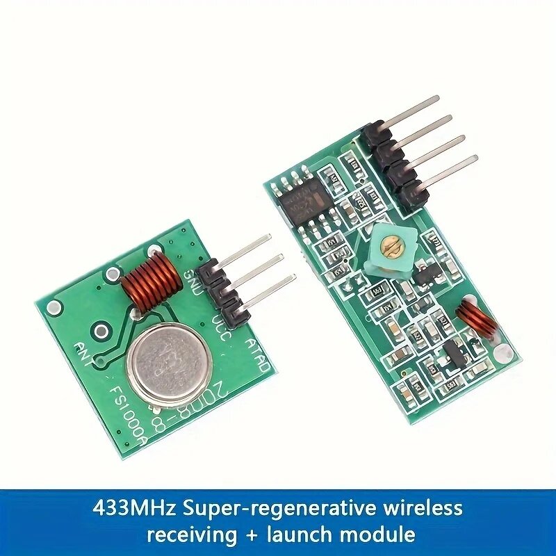 Модуль беспроводного передатчика RF 433 МГц и комплект связи модуля приемника 5 В постоянного тока 433 МГц/беспроводной для Arduino Raspberry Pi/ARM/MCU WL