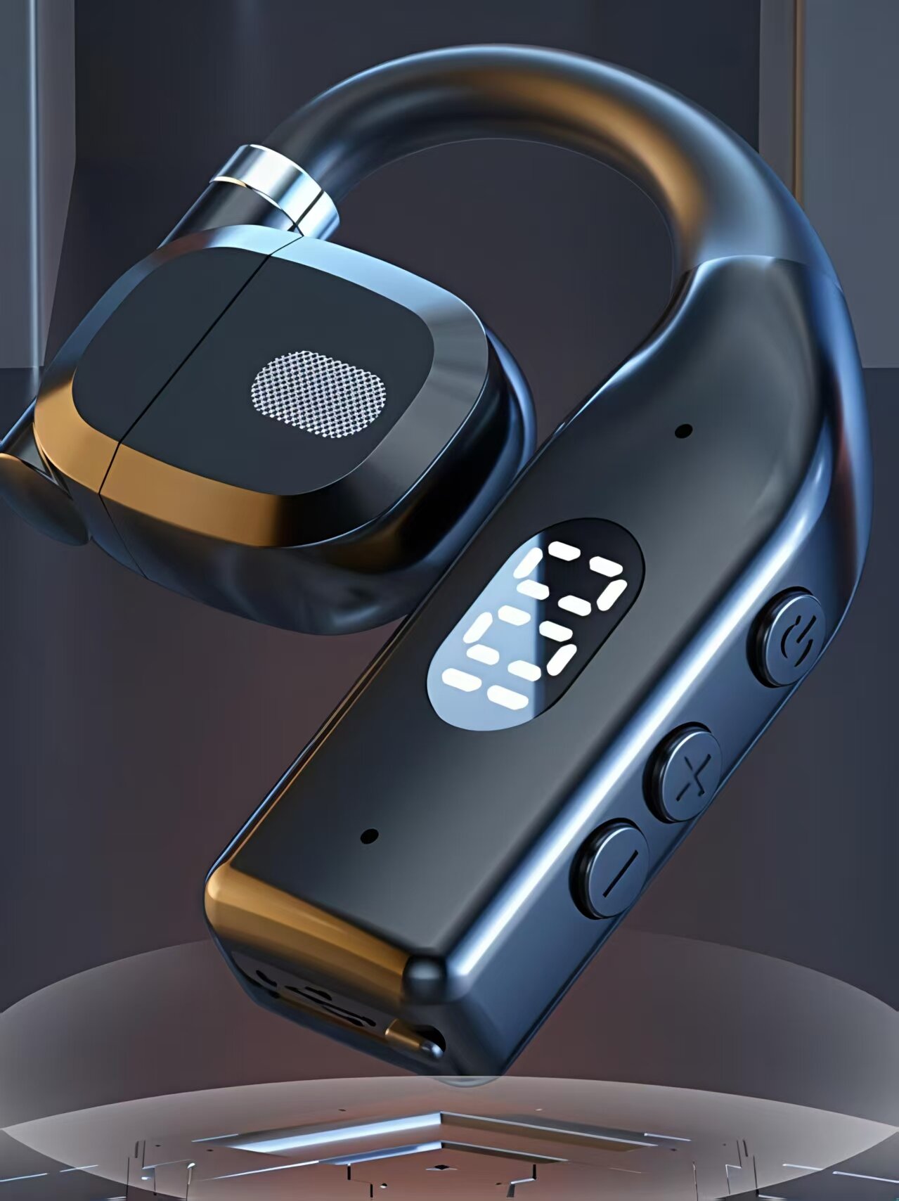 Наушники беспроводные , Черный цвет, шумоподавление, Спорт, Длительный срок службы батареи