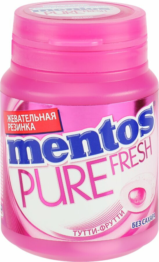 Резинка жевательная Mentos Pure fresh Тутти-Фрутти, 54г