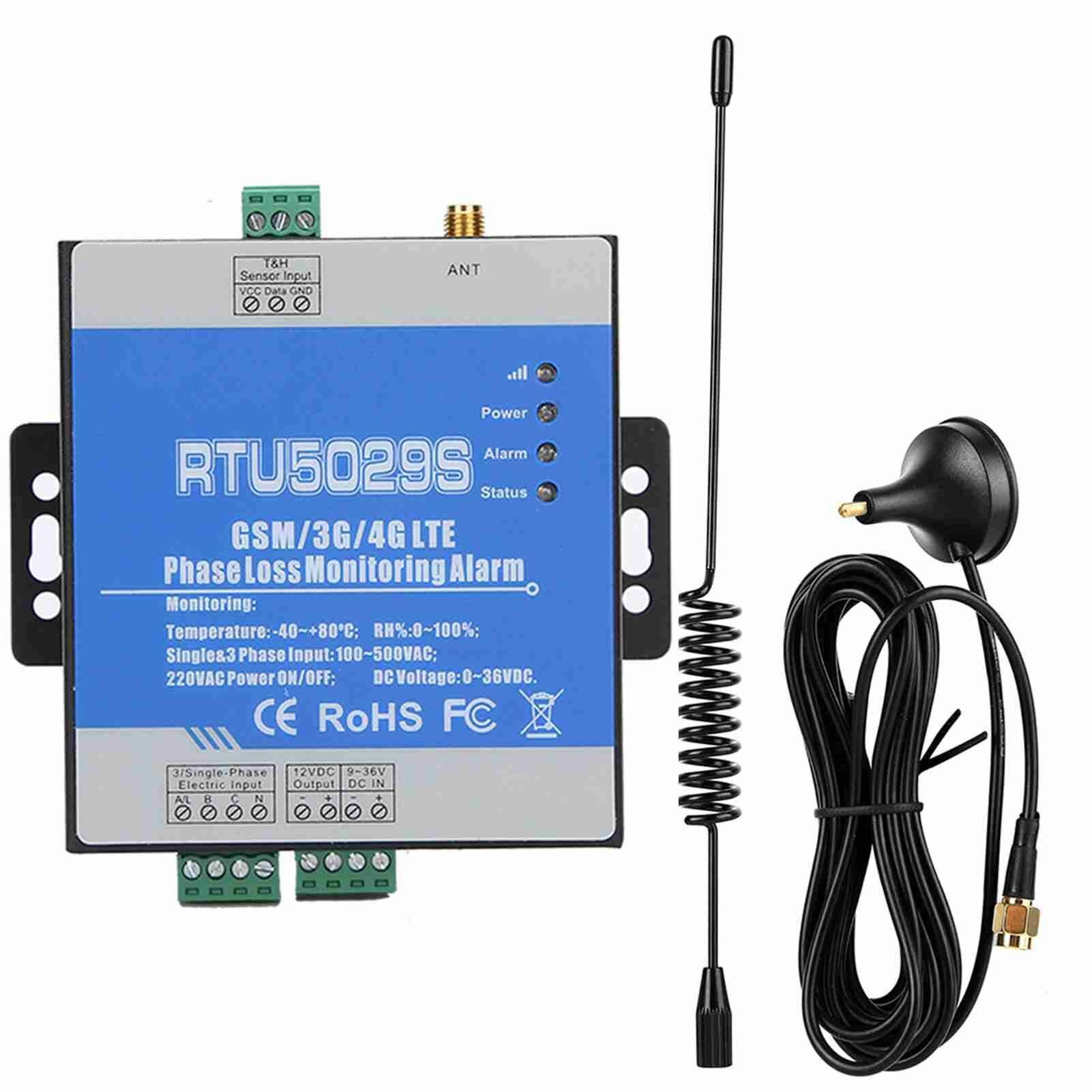 GSM контроллер сигнализации отключения питания 380 В RTU5029, система мониторинга потери температуры и влажности с оповещением о состоянии