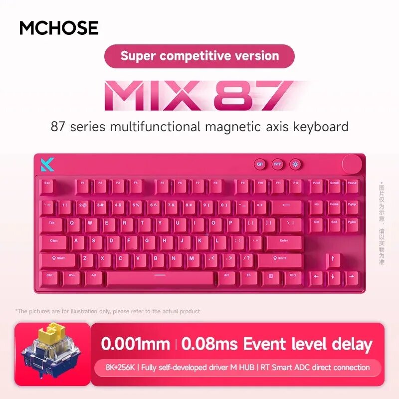 MCHOSE MIX87 Red Apollo-switch Механическая Клавиатура