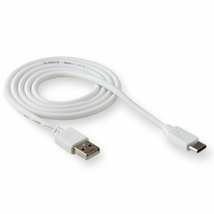 Кабель USB Type-C WALKER C110, белый, 1м, быстрый обмен данными