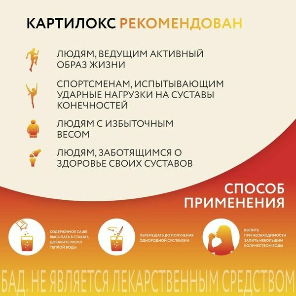 Картилокс порошок для приг. суспензии для приема вн. пакетах-саше 10,45г 30шт — фото 1