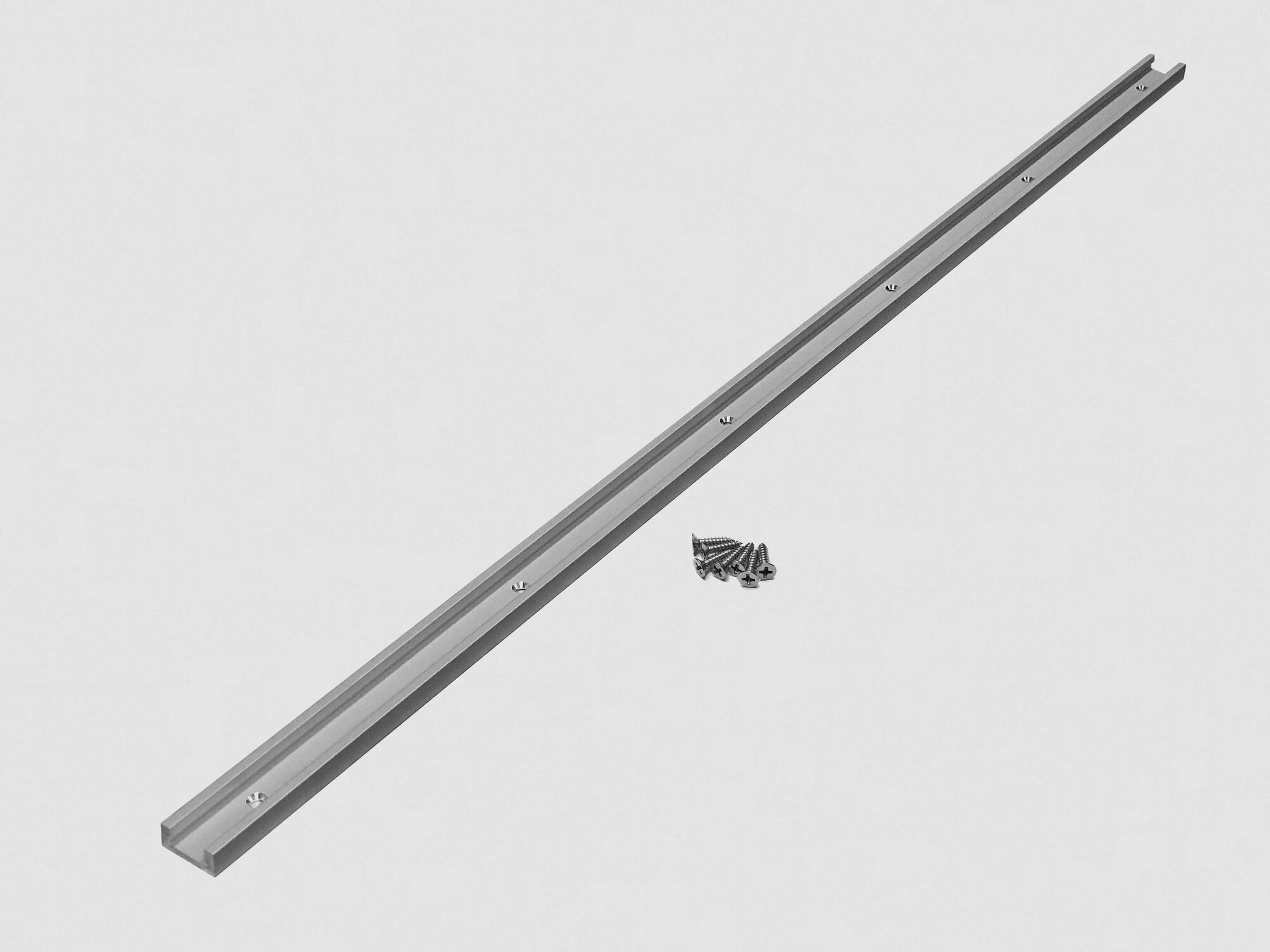 Шина алюминиевая T-track 30 серия, L 1000мм (Ан. серебро), B726 / 1 шт / соберизавод