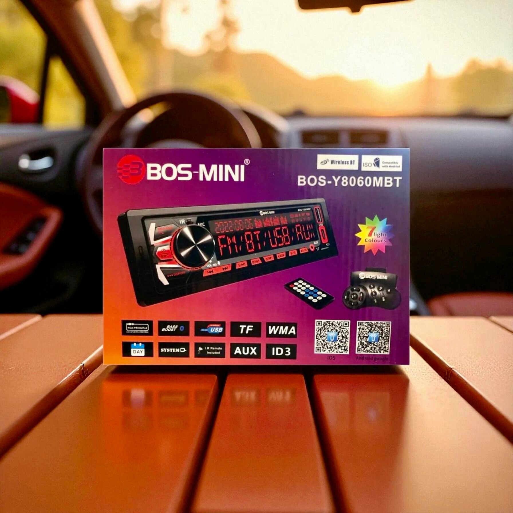 Автомагнитола Bos Y8060 MBT 1 DIN