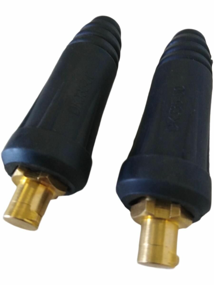 Вилка кабельная для сварочного аппарата с разъемом 35-50 (сечение кабеля) набор 2 шт