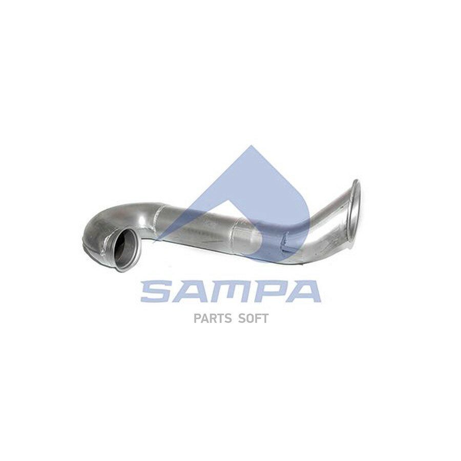 Труба выхлопная DAF 95XF задняя часть SAMPA от официального дистрибьютора, SAMPA, артикул 050438