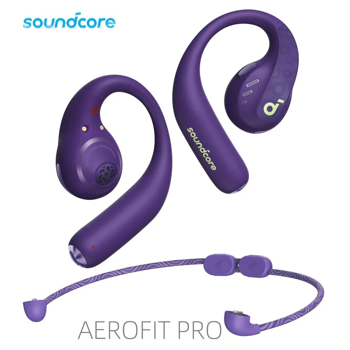 Soundcore by Anker AeroFit Pro беспроводные наушники A3871PURPLE