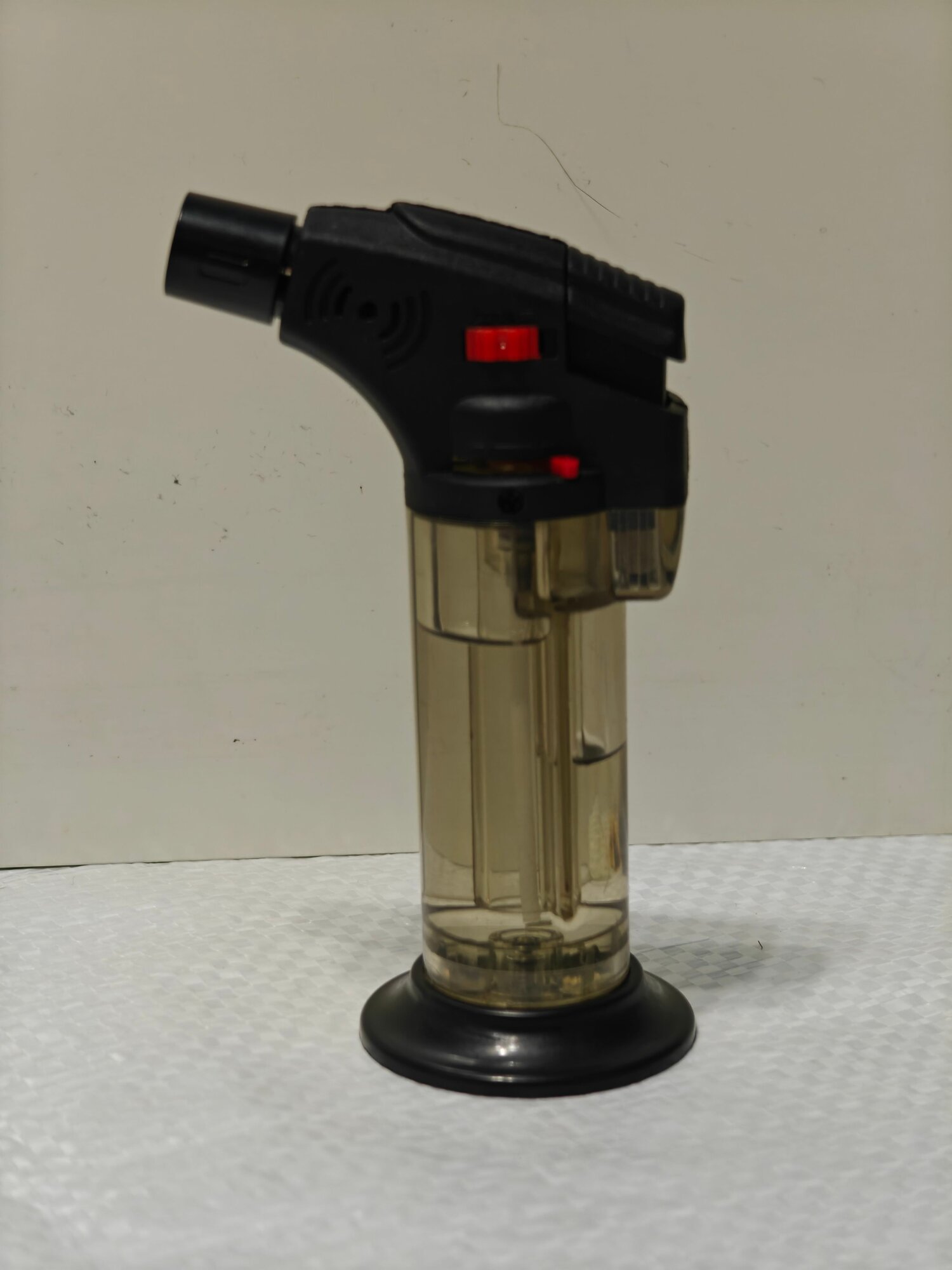 Горелка J-01, пьезоподжиг, дозаправка газом, компактная, длина 125 мм