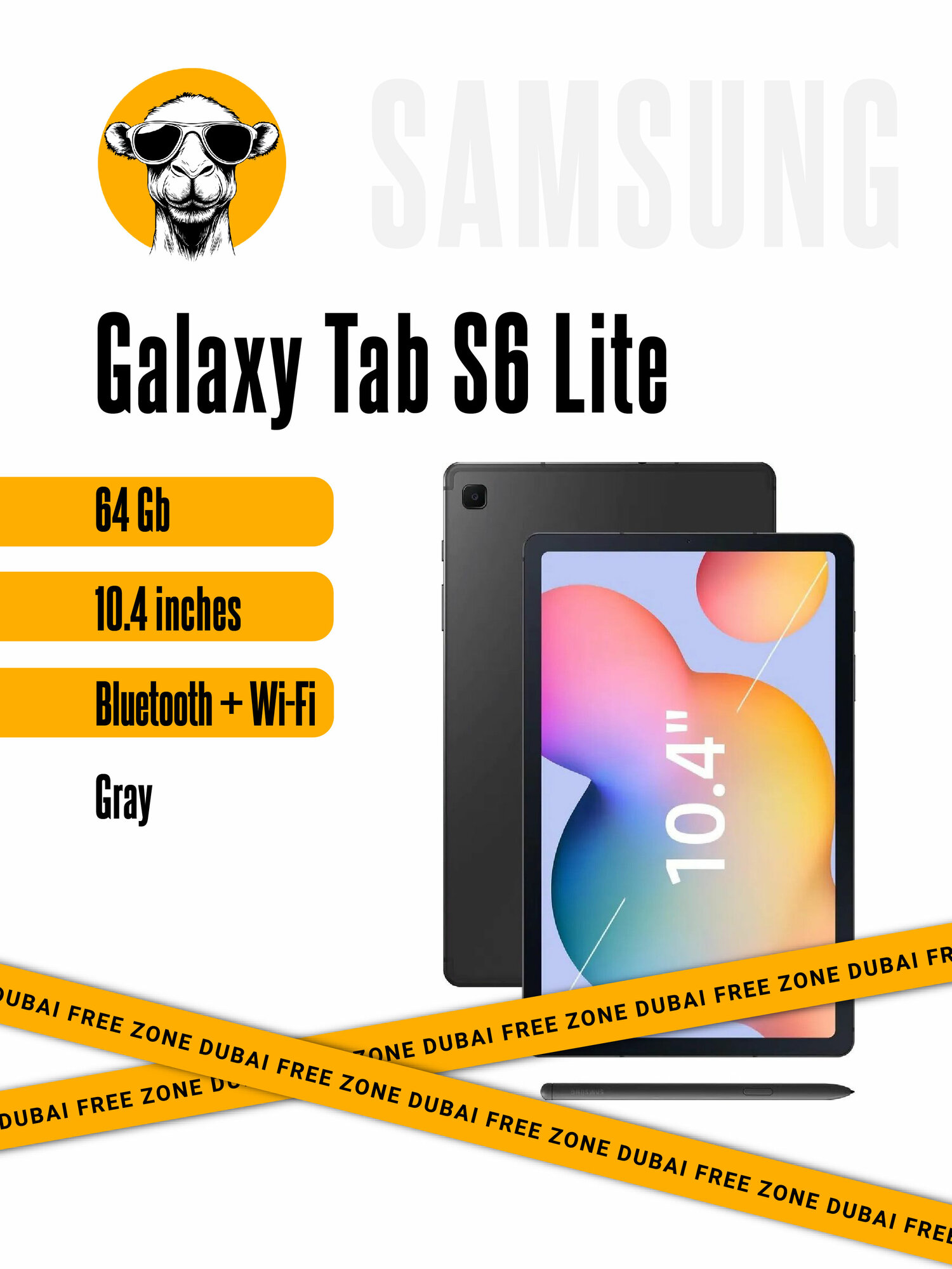Планшет Samsung Galaxy Tab S6 Lite (2024) 4/64Gb Wi-Fi Gray/Черный
