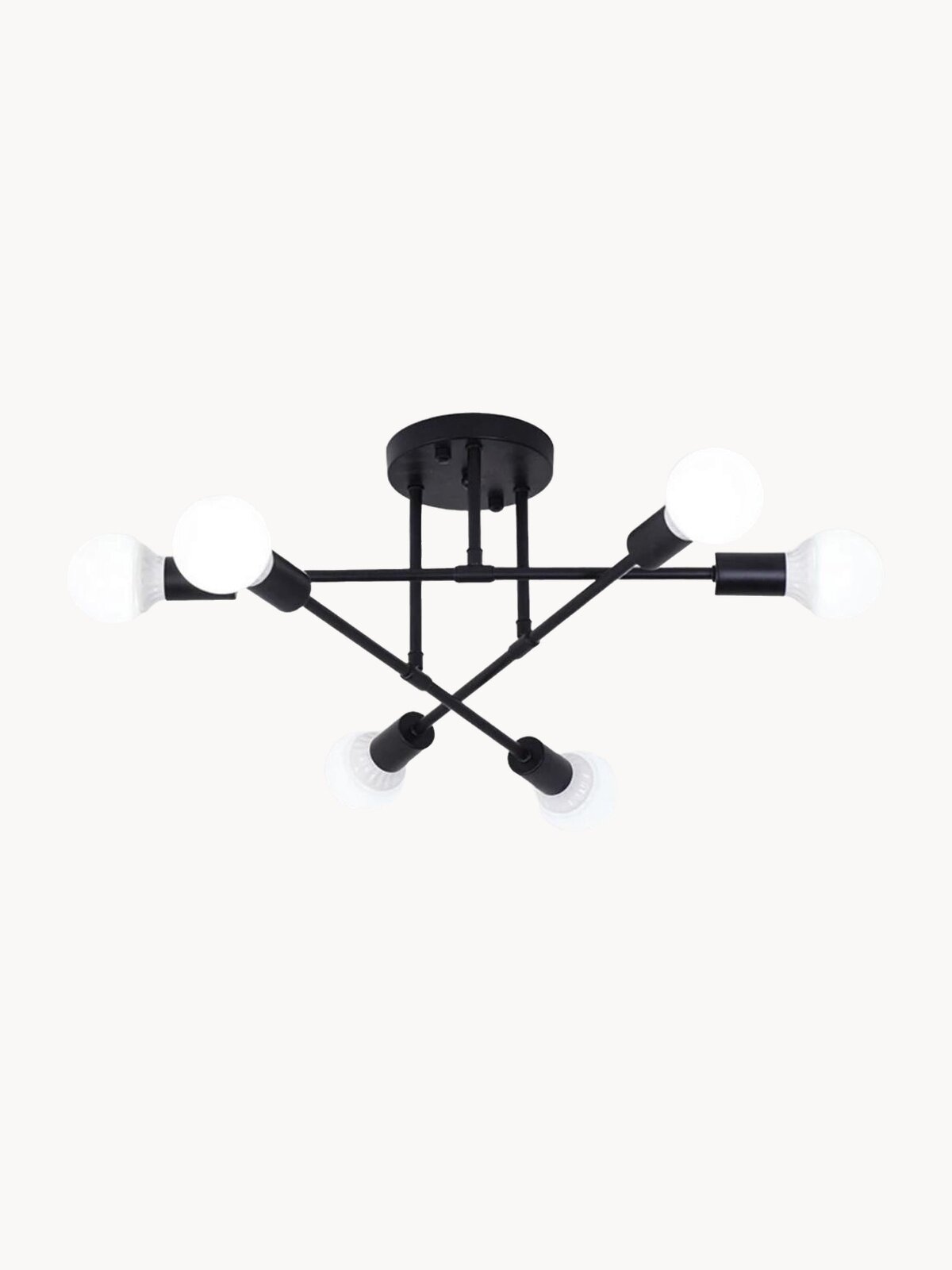 Люстра потолочная, в стиле Лофт, подвесная 6 рожков/без ламп.