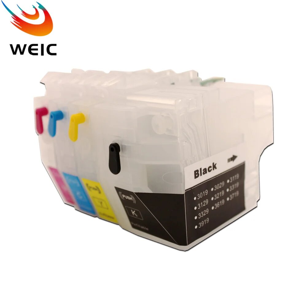 WEIC LTD Заправка картриджа LC3719 для Brother MFC-J2330DW MFC-J3930DW 4 шт.