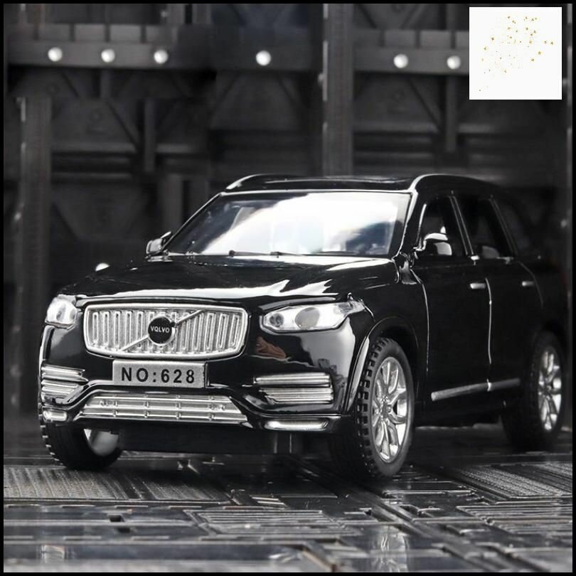 Машинка металлическая Volvo XC90(1/32) инерционная с открывающимися дверьми, капотом и багажникомсо световыми и звуковыми эффектами-.