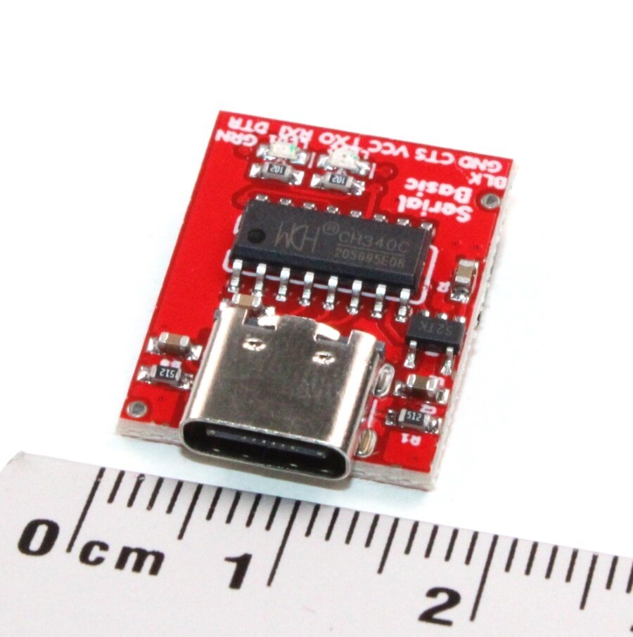 Преобразователь CH340C с Type-C на TTL