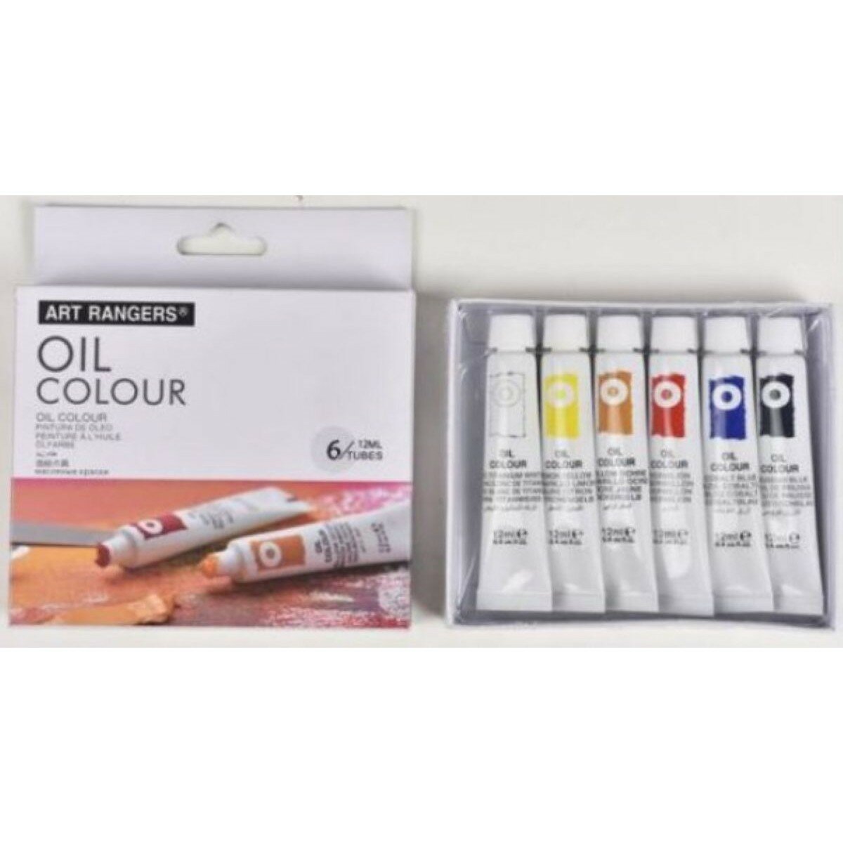 Набор масляных красок Art Rangers 6 цветов по 12 мл, туба, картон