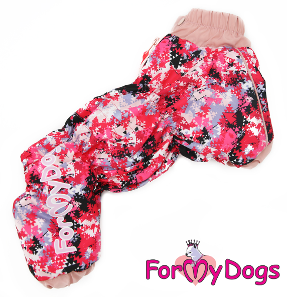 For my dogs Комбинезон розовый для девочек розовый размер 14 (чихуахуа, шпиц, карликовый пудель, грифон , брабансон)