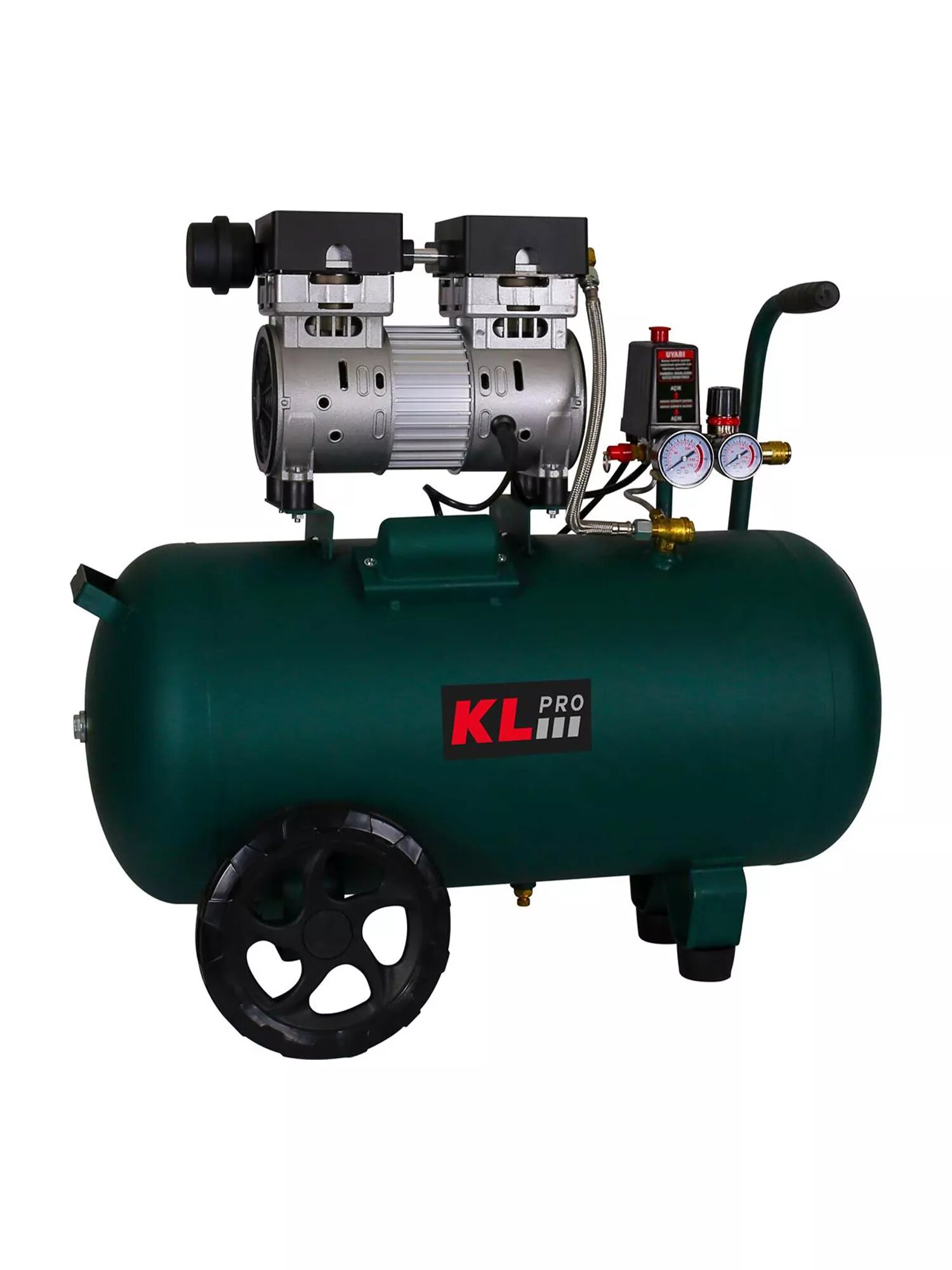 Профессиональный бесшумный воздушный компрессор KLPRO KLK50S (сеть, 0,7Квт, 8бар, 126л/мин, емкость 50л)