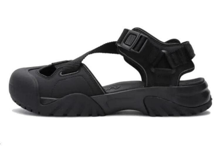 Пляжные сандалии унисекс FILA черные, 260 EU, размер 260, легкие, удобные для отдыха