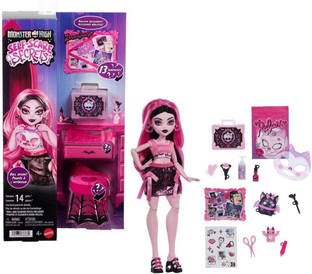 Кукла Monster High Self-Scare Secrets Draculaura Дракулаура