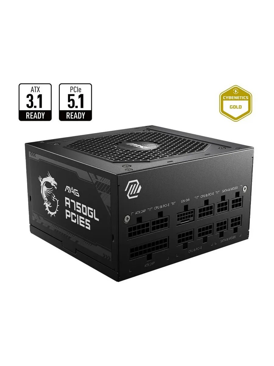 Блок питания 750Вт MAG A750GL PCIE5 ATX (306-7ZP8B11-CE0)