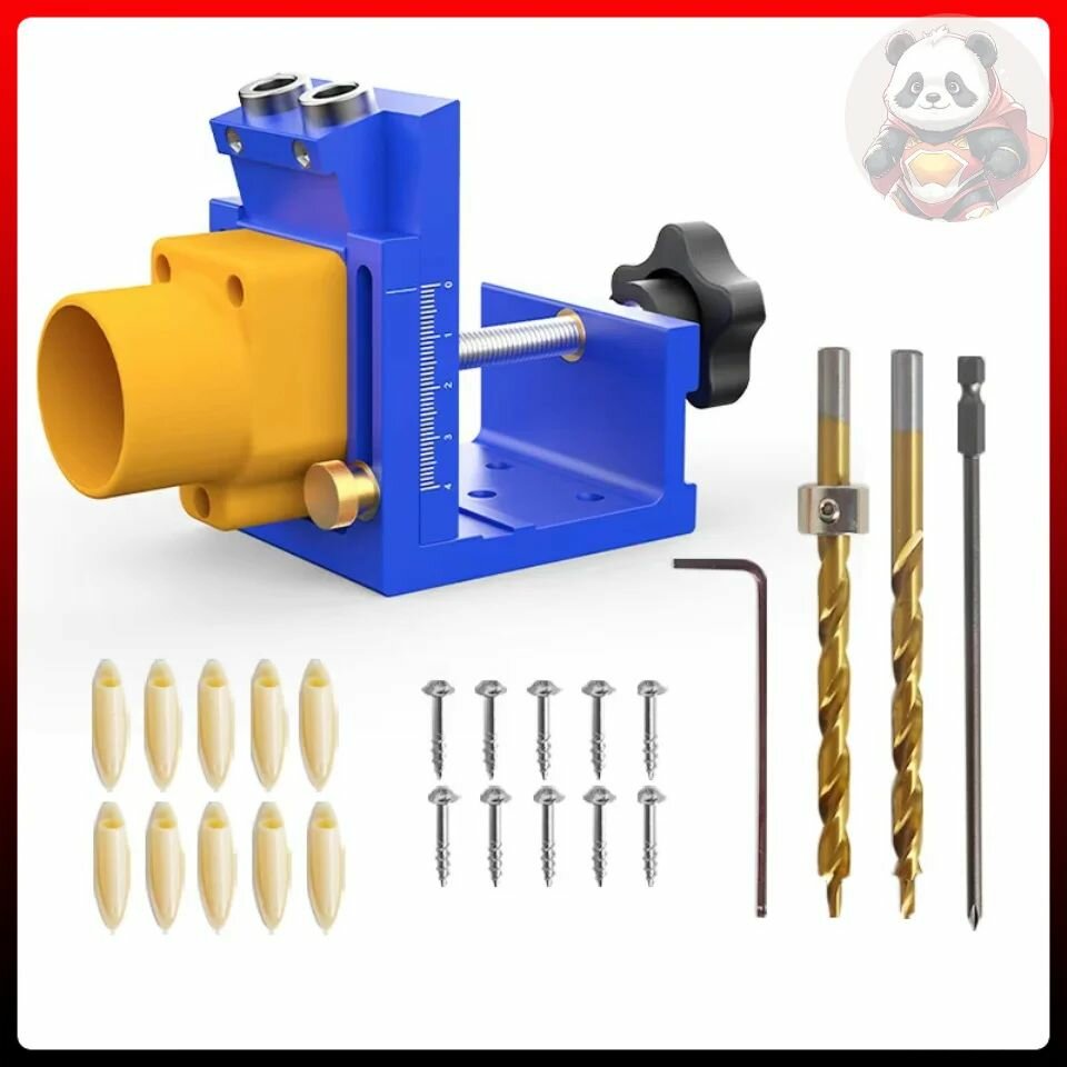 X-2L (синий) Набор из 2-х угловых сверл, дырокол для дерева