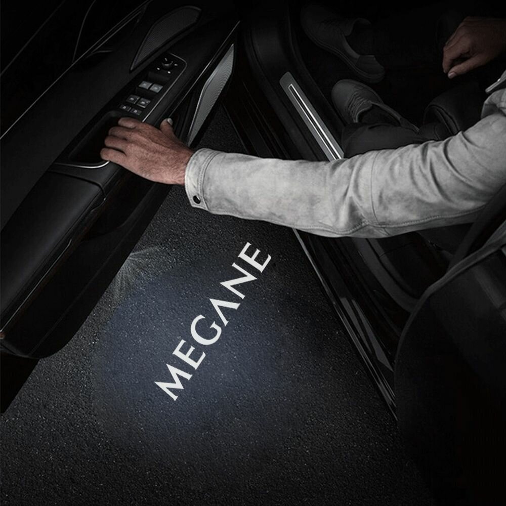 13 мм 2 шт. только пленка логотип, для Renault Megane Рено Меган (Слайд для проекционной лампы автомобильного логотипа)