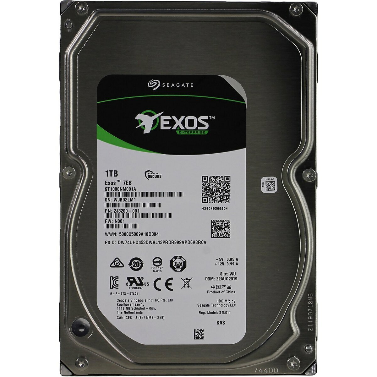 HDD 1 Tb SAS 12Gb/s Seagate Exos 7E8 3.5" 7200rpm 256Mb