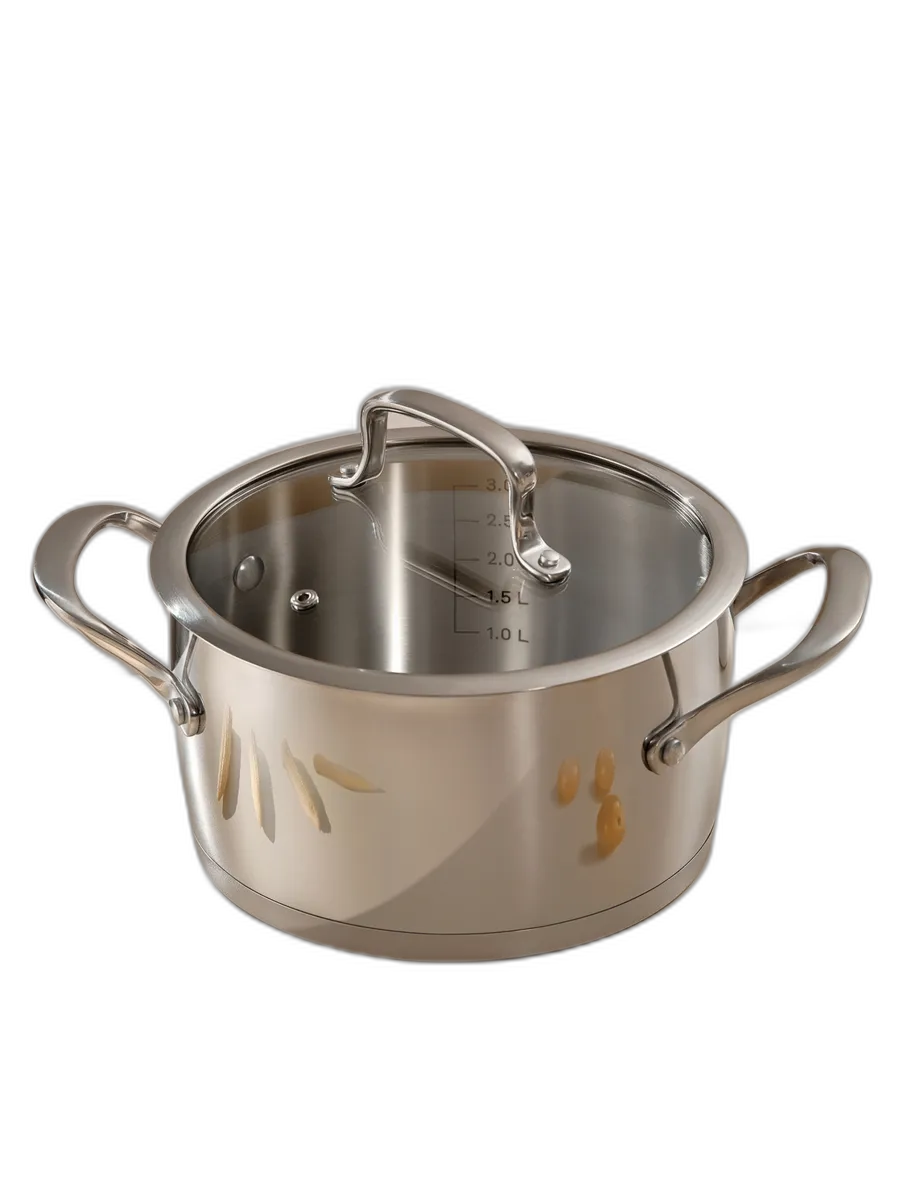 Кастрюля Ragol из нержавеющей стали 3.3л с крышкой